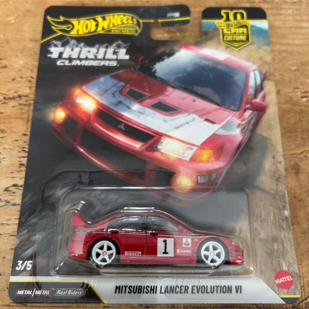 Hot Wheels Premium Thrill Climbers Mitsubishi Lancer Evolution VI ...