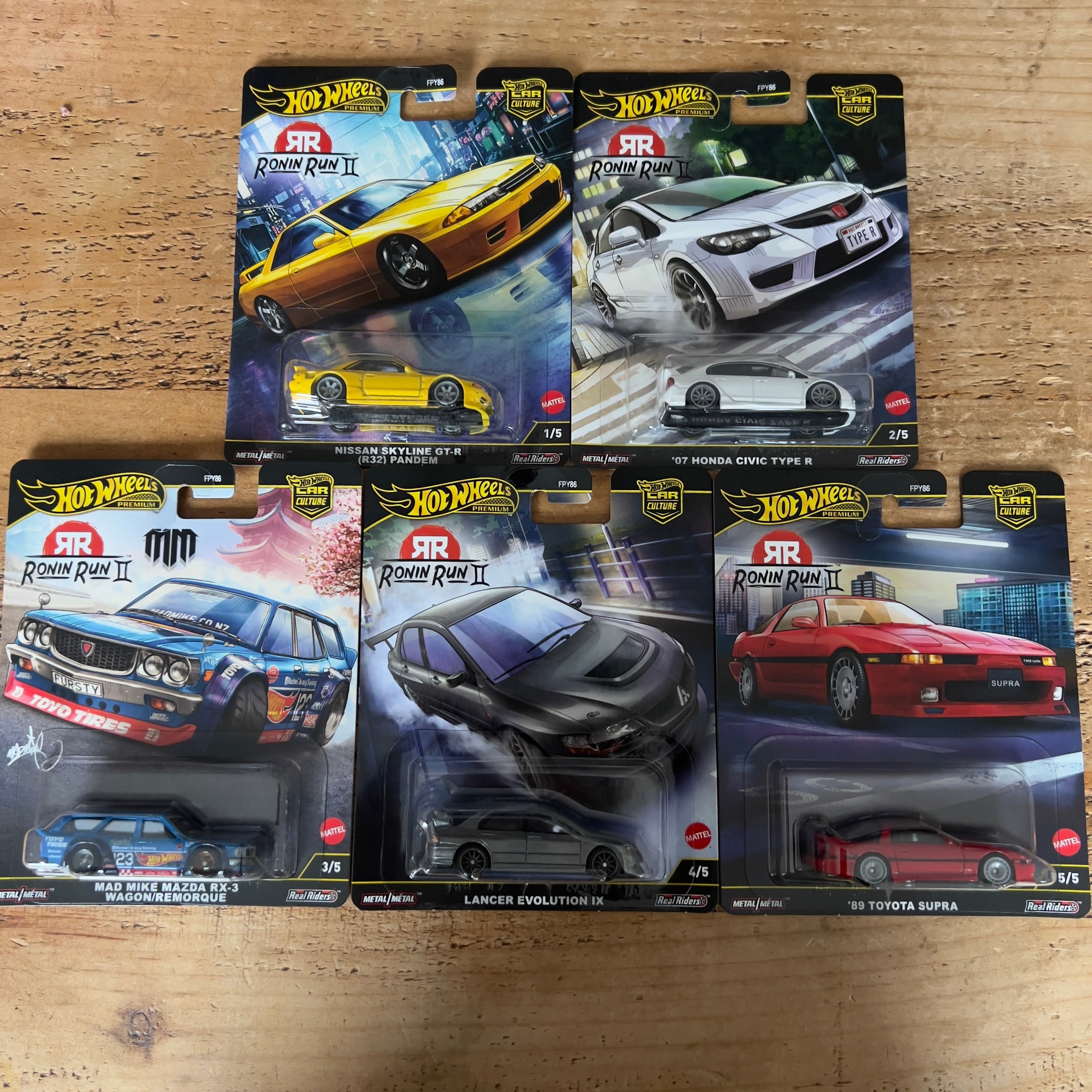 Hot Wheels Premium Ronin Run 2 Full Set Of 5 – Bran’s Diecast